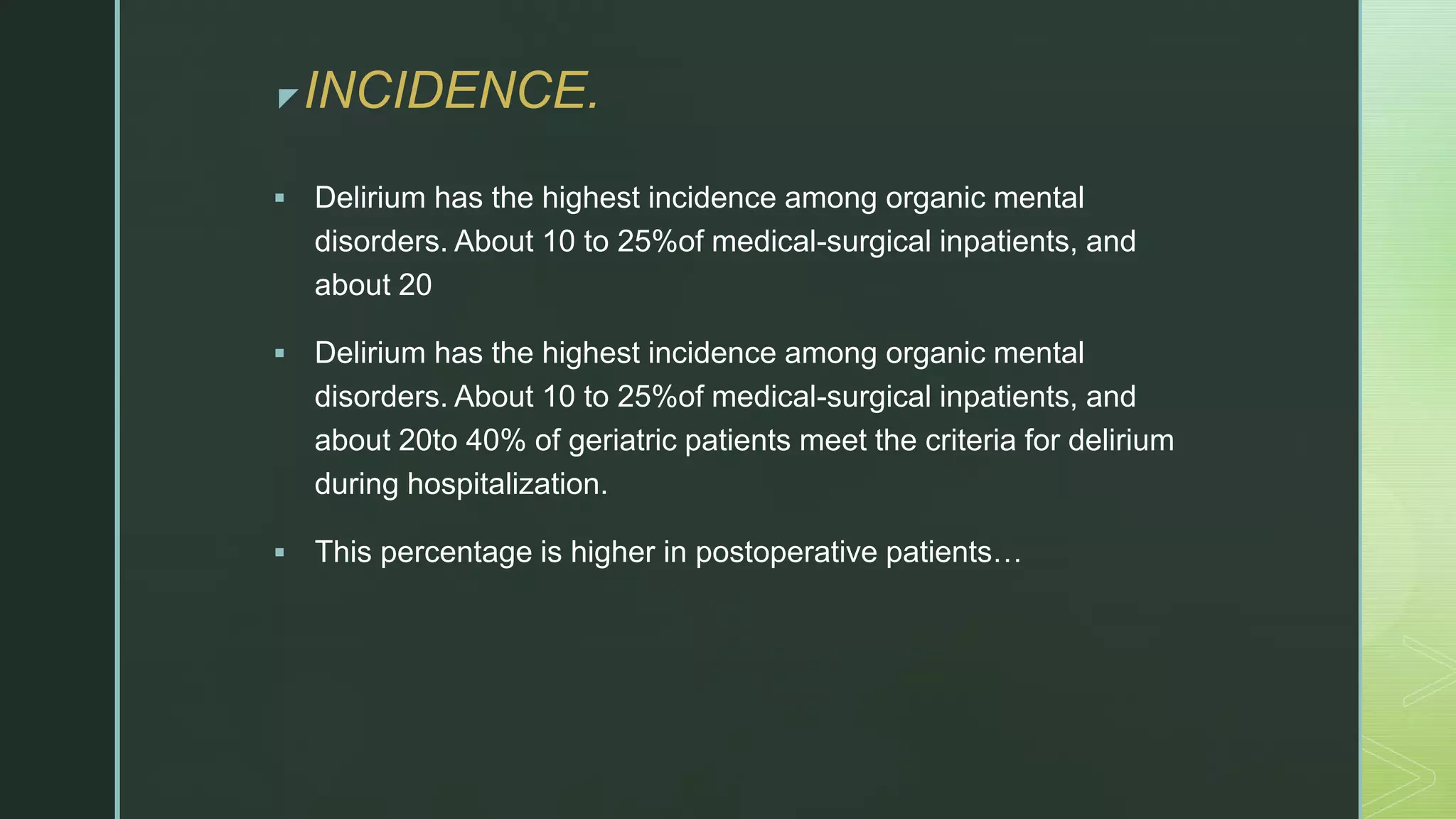 DELIRIUM | PPT