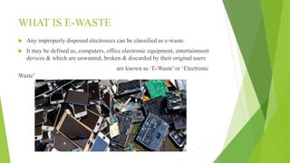 E WASTE | PPT