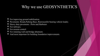 Geo Synthesis In Civil Engineering Of Pptx Pptx