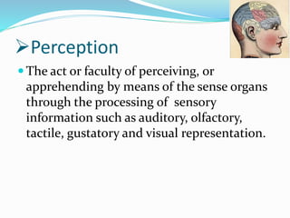 cognitive perception SA | PPTX