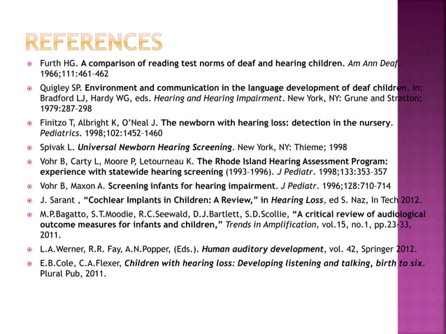 hearing impaired and learning disabled students | PPTX