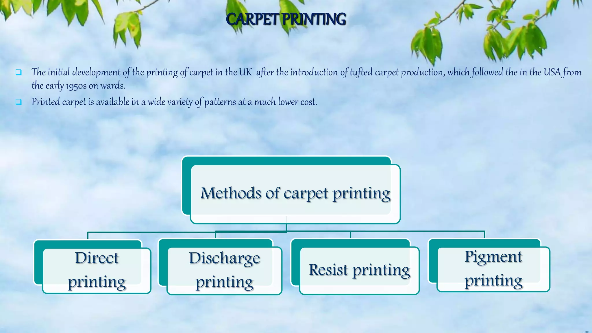 Carpet processing | PPTX