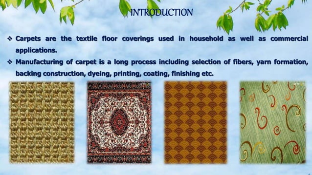 Carpet processing | PPTX