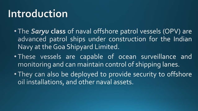 Saryu class opv | PPTX