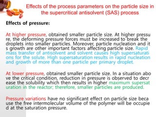 supercritical anti solvent | PPT
