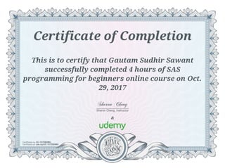 Sas certificate | PPT
