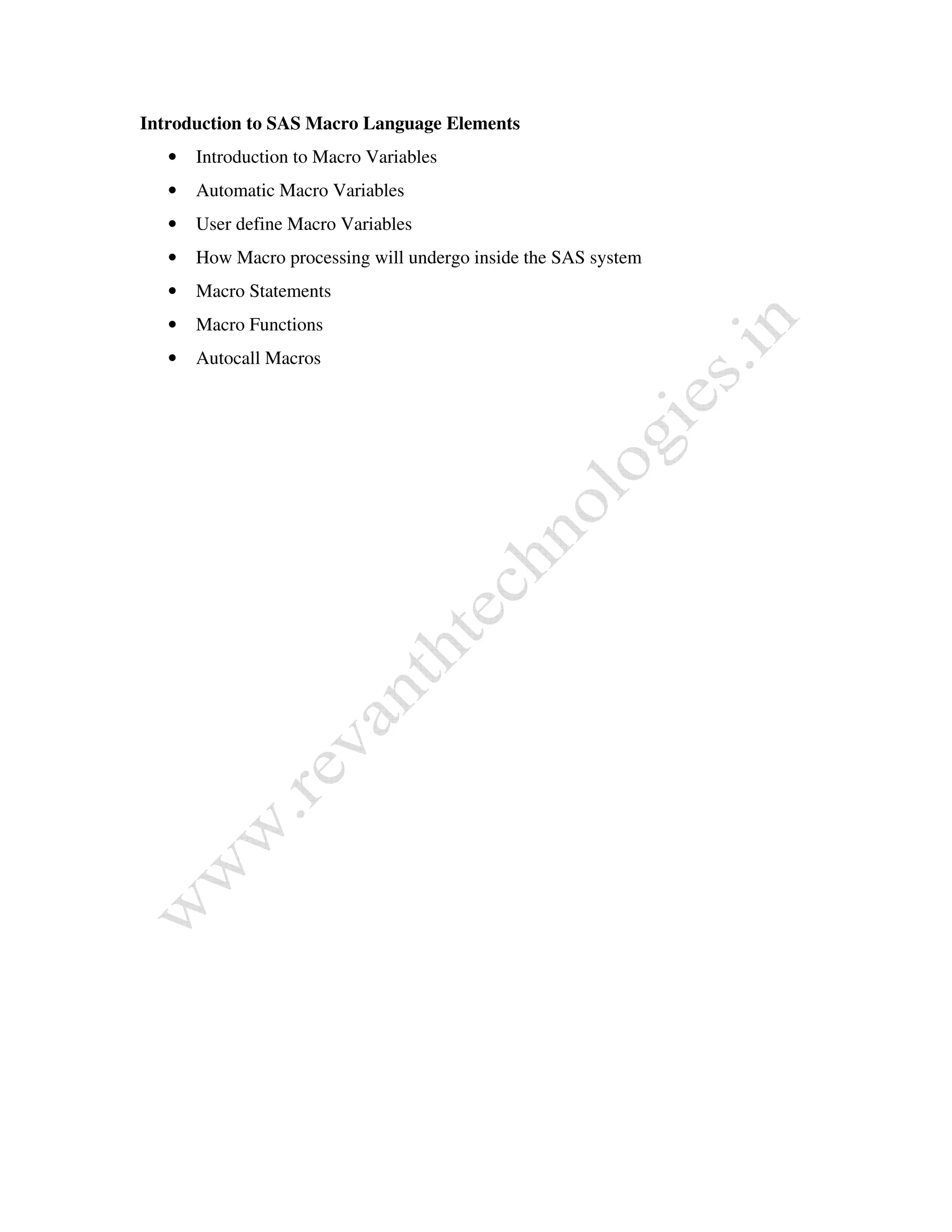 SAS Online Training | PDF