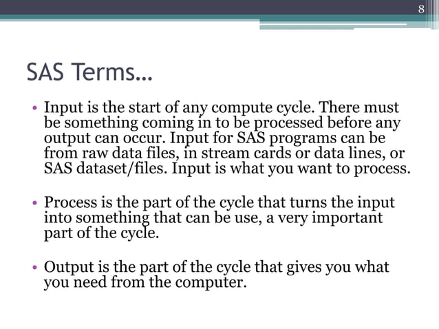 Sas Mainframe Program Tips