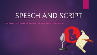Speech and Script Powerpoint | PPTX