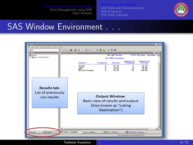 Basics of SAS | PPT