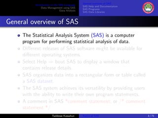 Basics of SAS | PDF