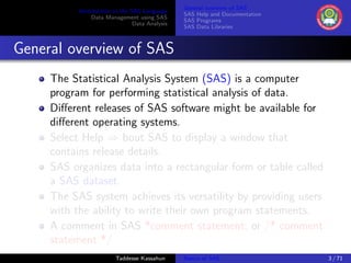 Basics of SAS | PDF