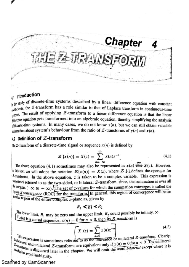 Z transform | PDF