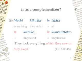 In after years: Classical Nahuatl phrase structure in the light of ...