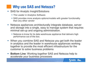 SAS and Netezza Enzee universe presentation_20_june2011 | PDF