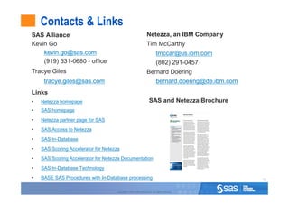 SAS and Netezza Enzee universe presentation_20_june2011 | PDF