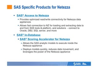 SAS and Netezza Enzee universe presentation_20_june2011 | PDF