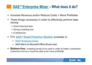 SAS and Netezza Enzee universe presentation_20_june2011 | PDF