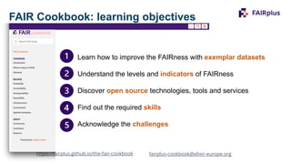 FAIR resources, selected examples from ELIXIR-related projects | PPT