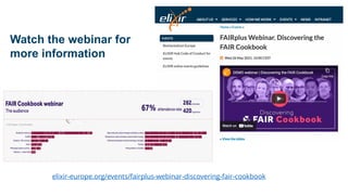 FAIR resources, selected examples from ELIXIR-related projects | PPT