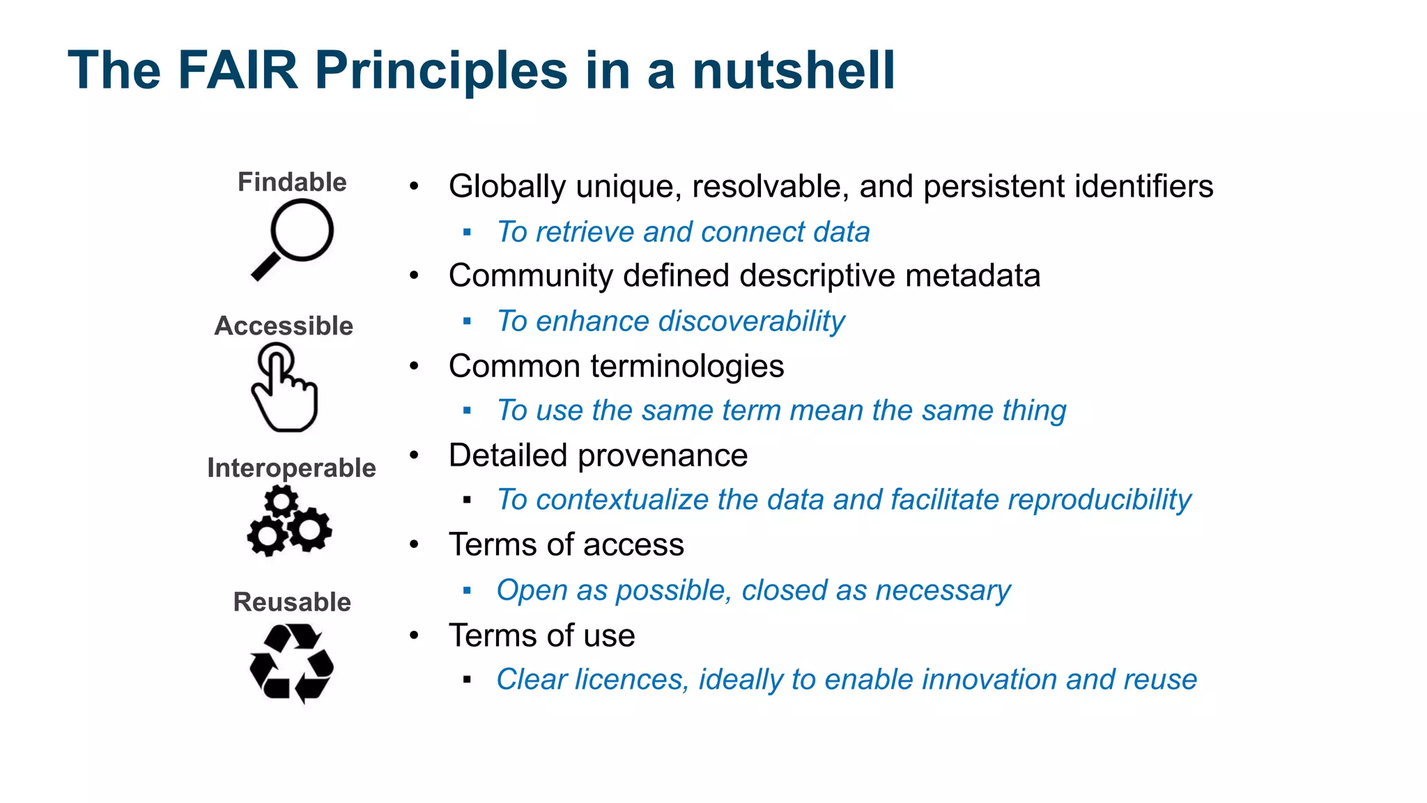The FAIR Principles and the IMI FAIRplus project | PPT
