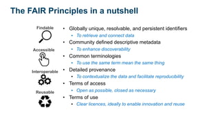 The FAIR Principles and the IMI FAIRplus project | PPT