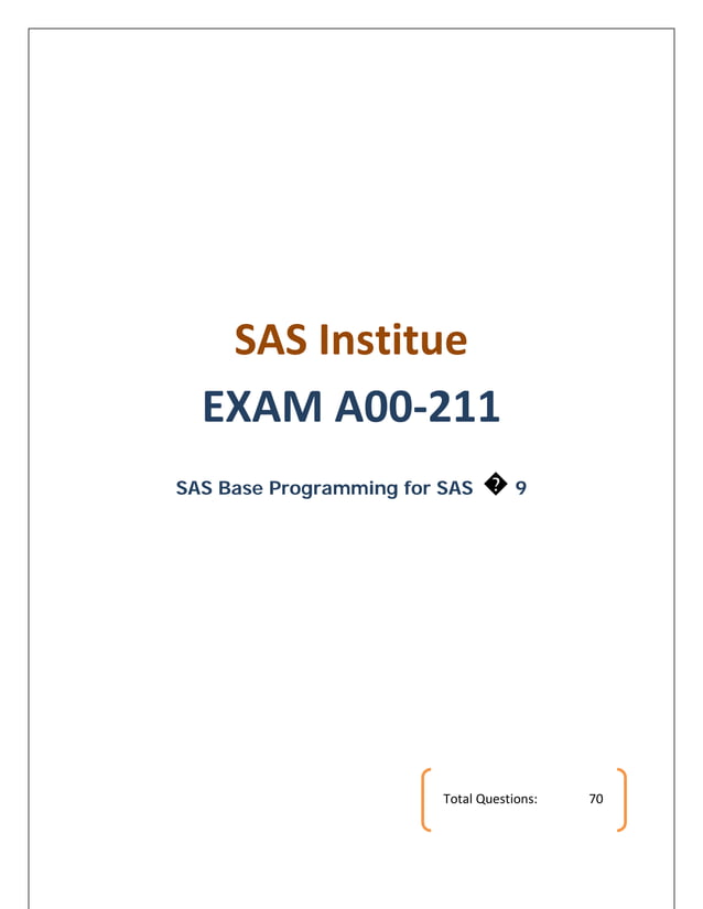 Base SAS Full Sample Paper | PDF