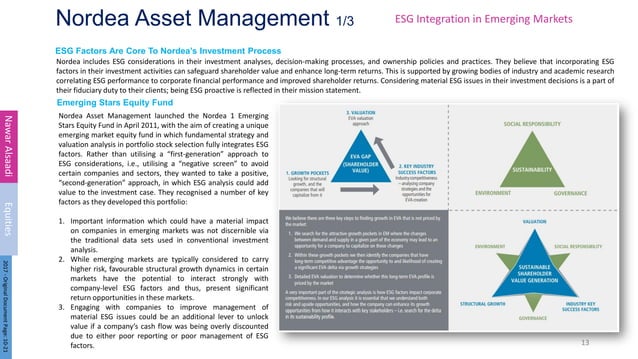 ESG Integration Case Studies (SASB Edition) | PDF