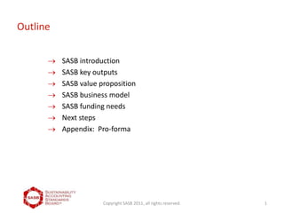 SASB Pitch Deck Dec 7 2011 | PPTX