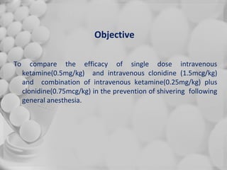 SAS Medical case study-Case study of comparison between Ketamine ...