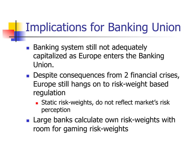 Is the banking union stable and resilient as it looks? | The New ...