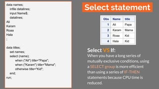 SAS cheat sheet | PDF