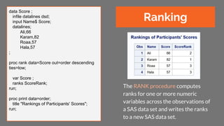 SAS cheat sheet | PDF