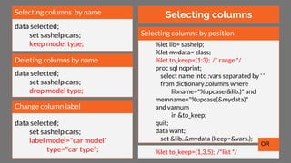 SAS cheat sheet | PDF