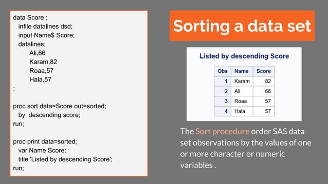 SAS cheat sheet | PDF