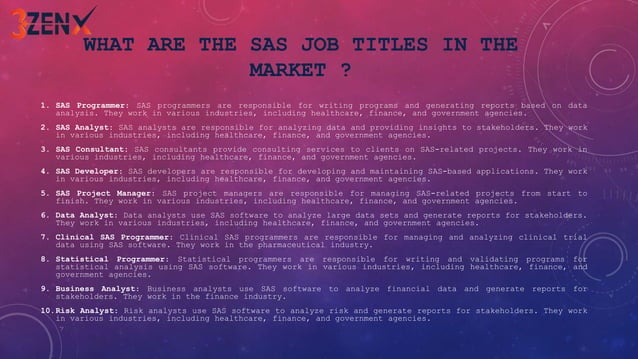 SAS Clinical training program in Hyderabad | PPTX