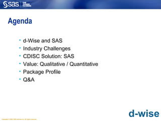 d-Wise | SAS Clinical Data Integration | PPT