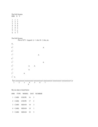 Sas code for examples from a first course in statistics | DOCX ...