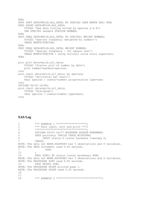 Sas code for examples from a first course in statistics | DOCX ...