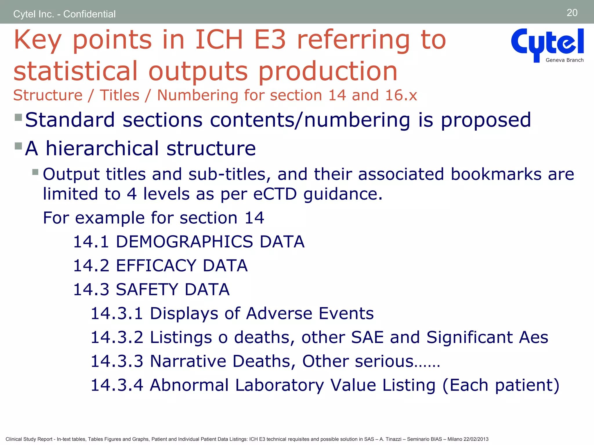 CLINICAL STUDY REPORT - IN-TEXT TABLES, TABLES FIGURES AND GRAPHS ...