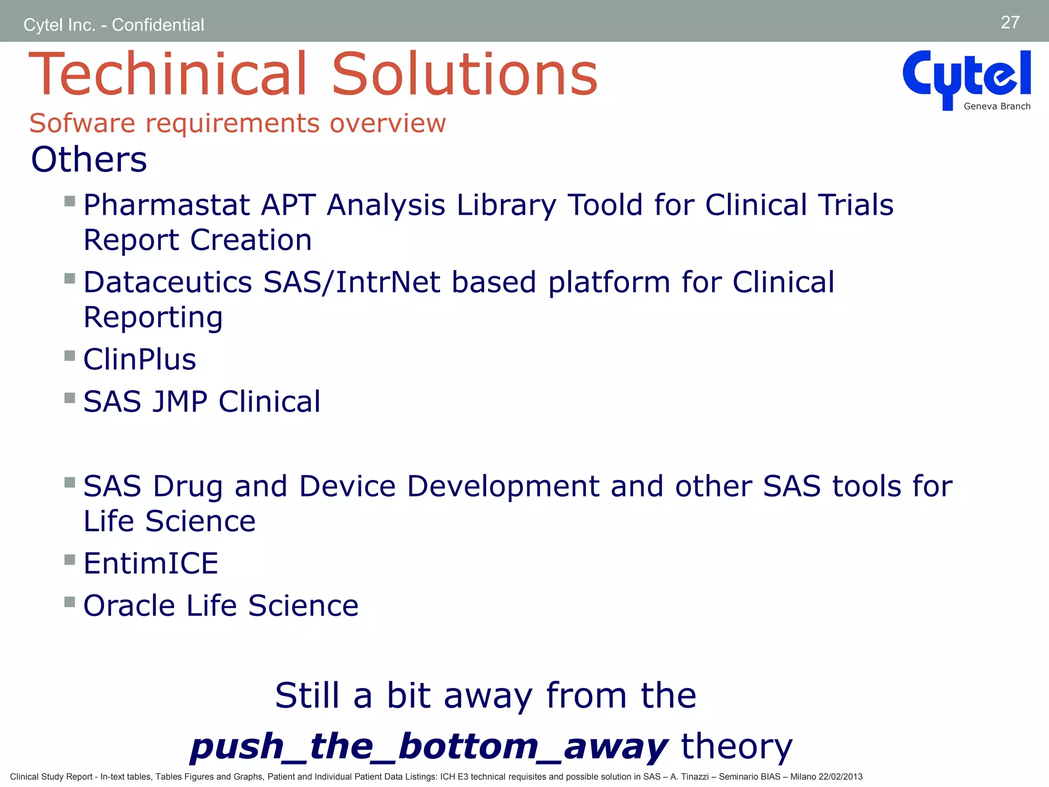 CLINICAL STUDY REPORT - IN-TEXT TABLES, TABLES FIGURES AND GRAPHS ...