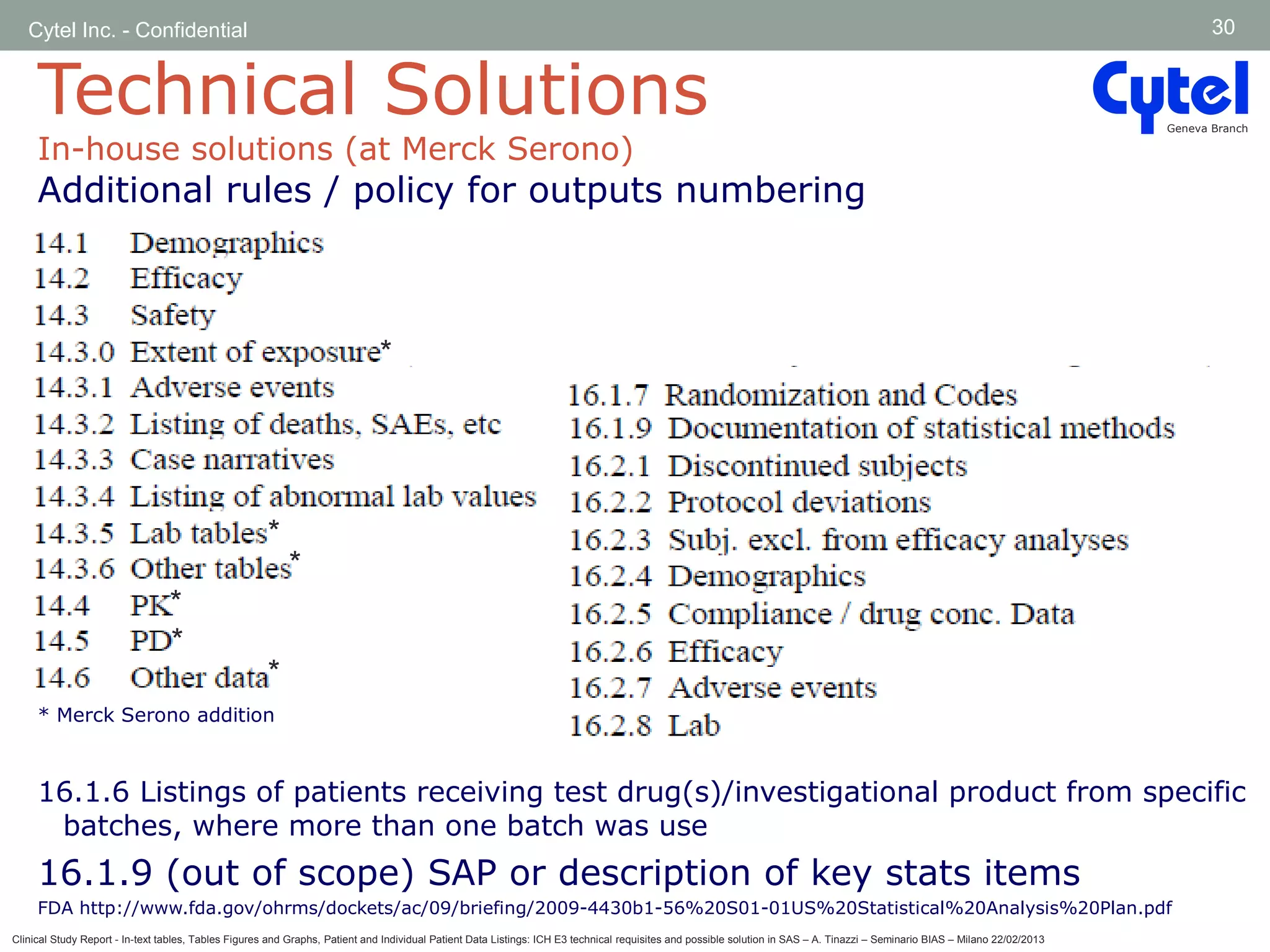 CLINICAL STUDY REPORT - IN-TEXT TABLES, TABLES FIGURES AND GRAPHS ...