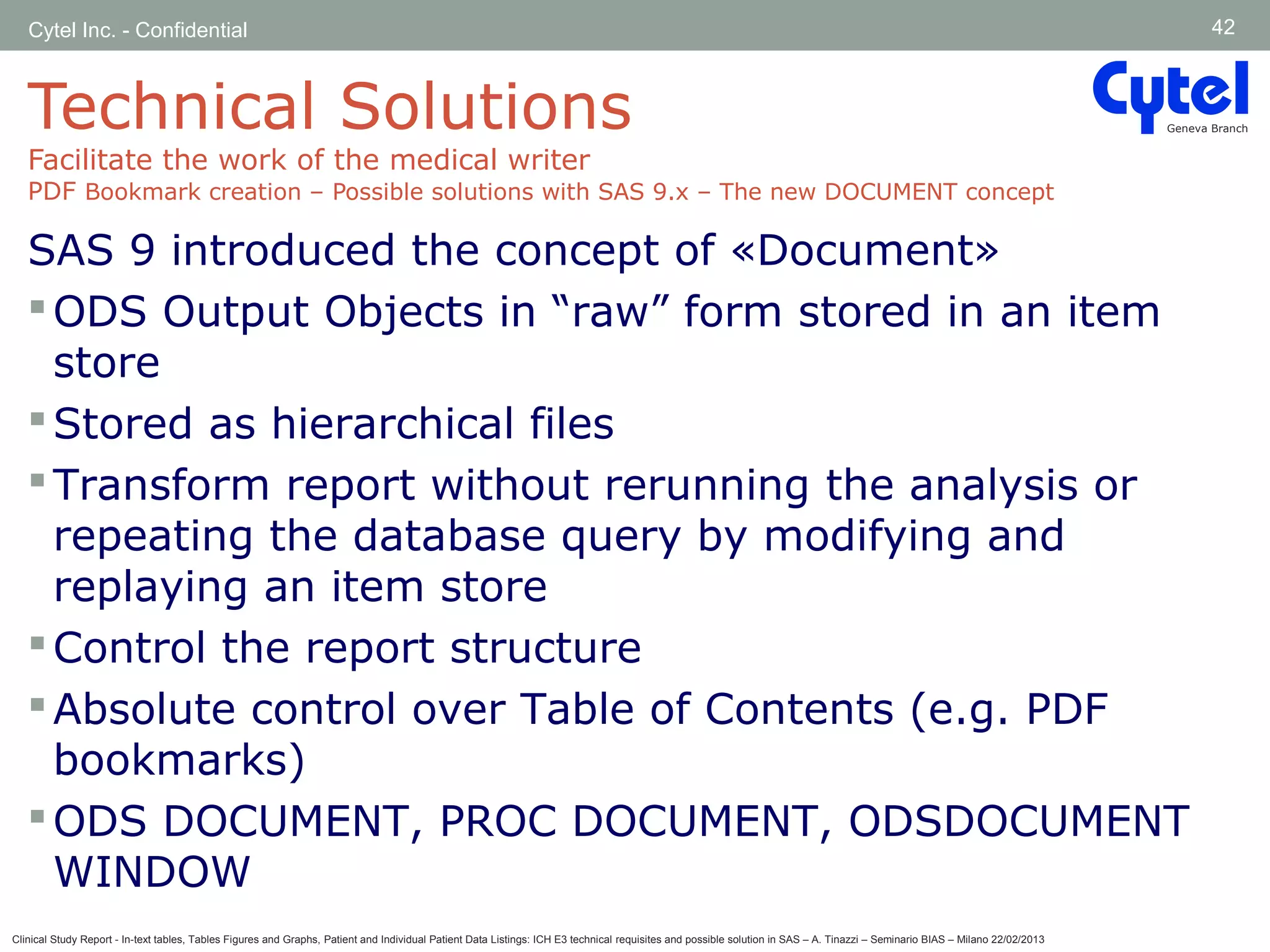 CLINICAL STUDY REPORT - IN-TEXT TABLES, TABLES FIGURES AND GRAPHS ...