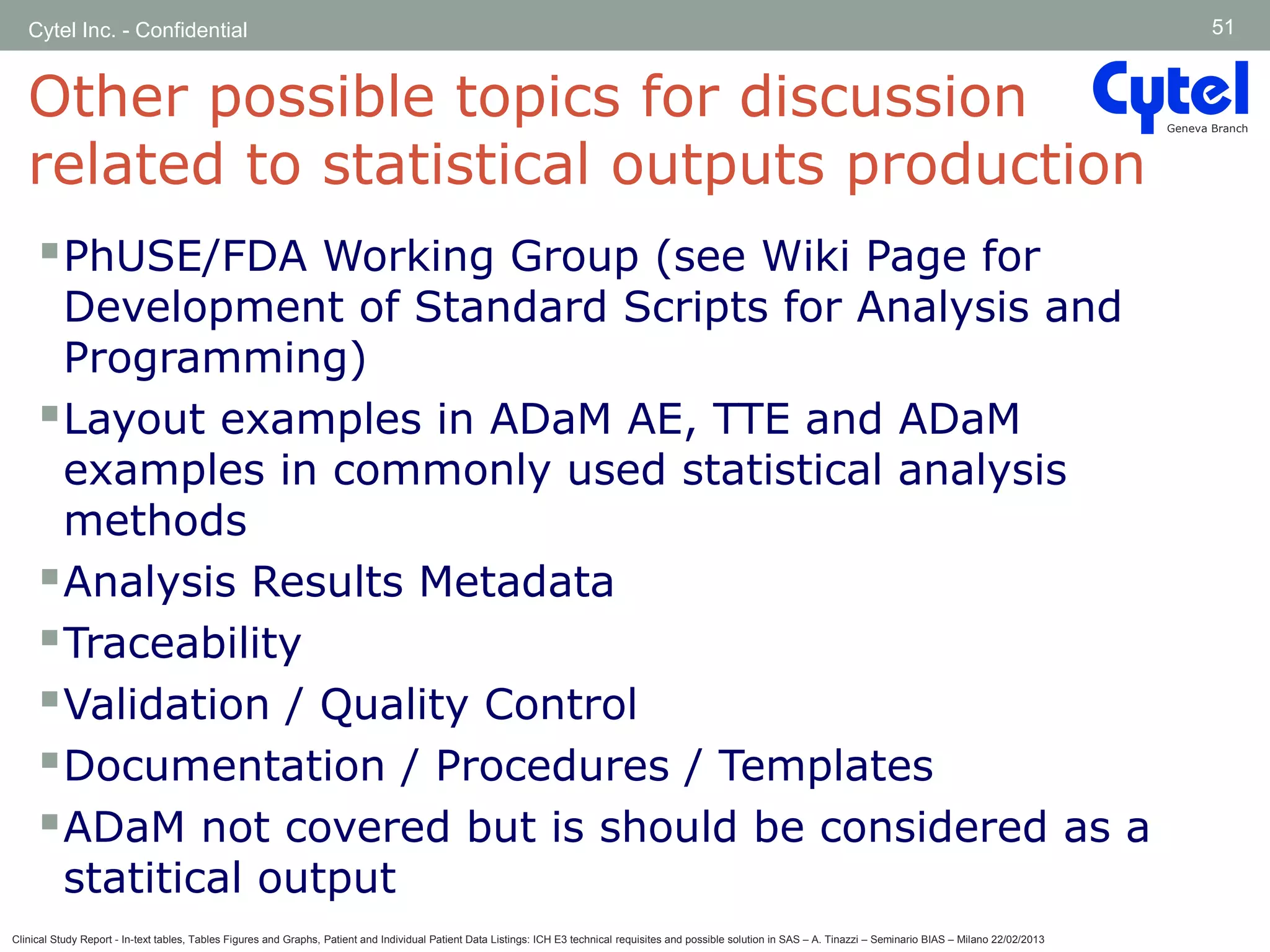 CLINICAL STUDY REPORT - IN-TEXT TABLES, TABLES FIGURES AND GRAPHS ...
