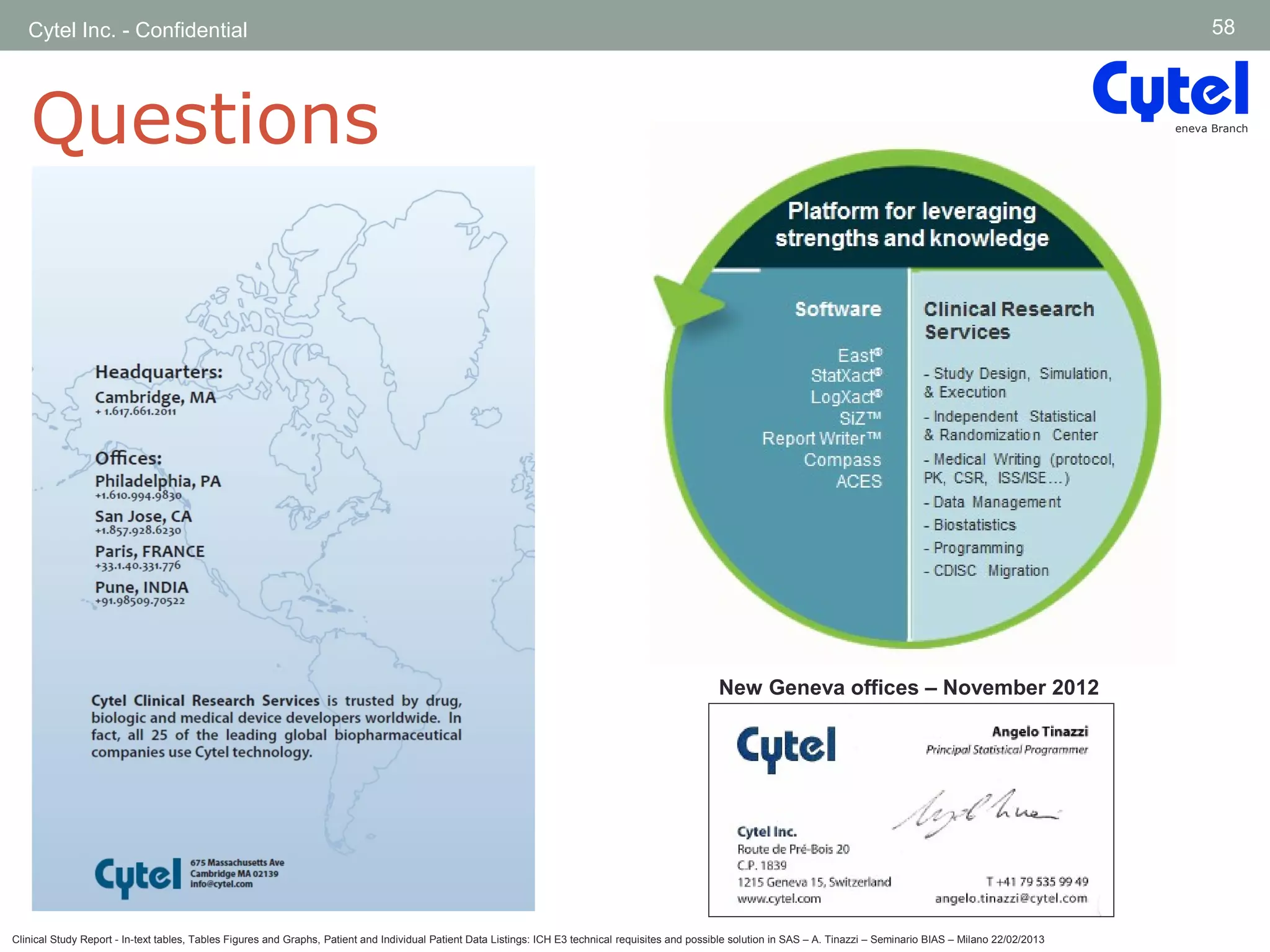 CLINICAL STUDY REPORT - IN-TEXT TABLES, TABLES FIGURES AND GRAPHS ...