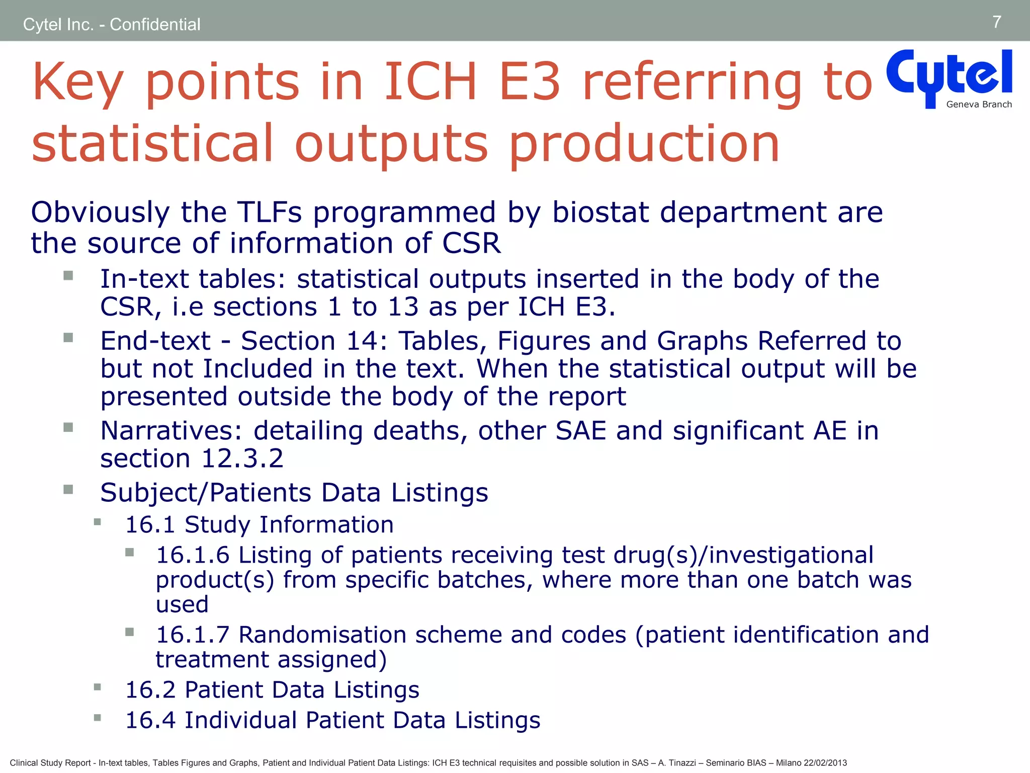 CLINICAL STUDY REPORT - IN-TEXT TABLES, TABLES FIGURES AND GRAPHS ...