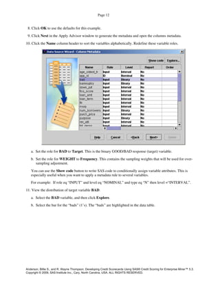 Sas credit scorecards | PDF