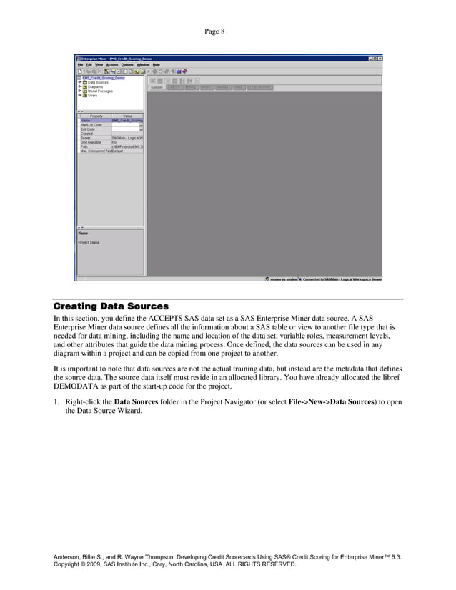 Sas credit scorecards | PDF | Financial Industry | Industries