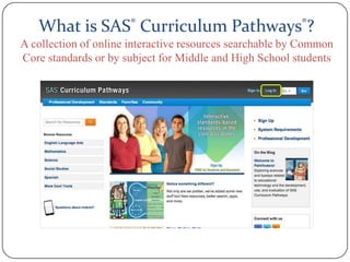 SAS Curriculum Pathways | PPTX