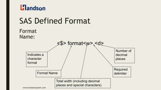 SAS Defined Format.pptx